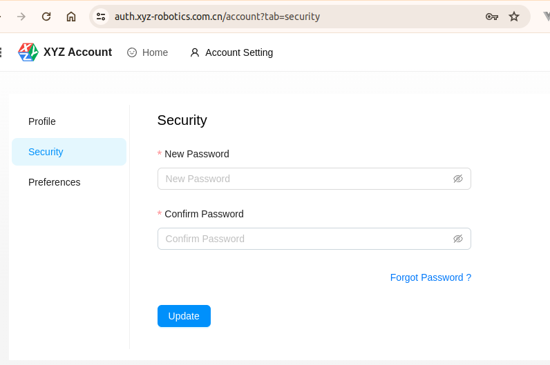 4. 账号登录 — XYZ CSC Max 文档